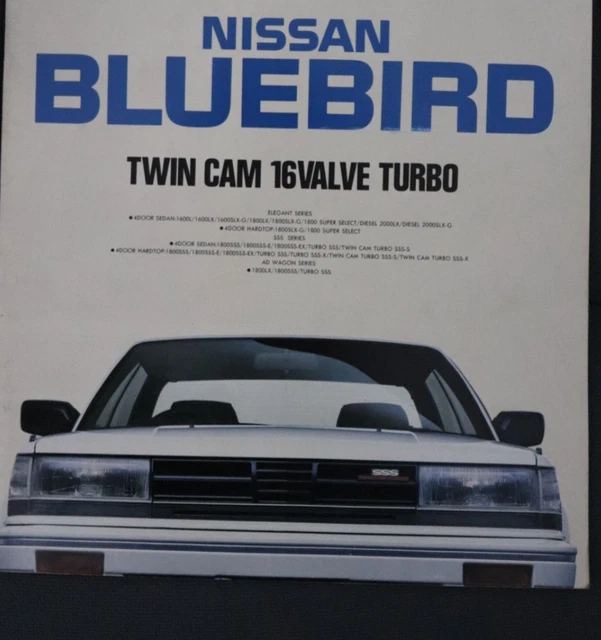 NISSAN BLUEBIRD (4CYL.7TH gen. type U11, '83-'90) catalog (47 pages) in ...