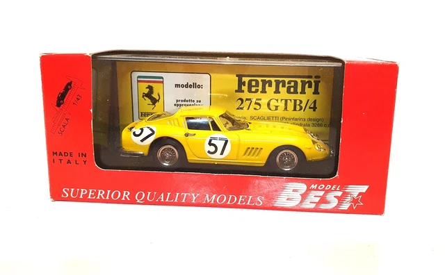 FERRARI 275 GTB/4 LM LE MANS 1966 NOBLET/DUBOIS No 57 MODEL BEST 1/43 ...