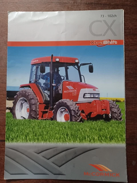 PROSPECTUS BROCHURE TRACTEUR Mc CORMICK CX EUR 1,00 - PicClick FR