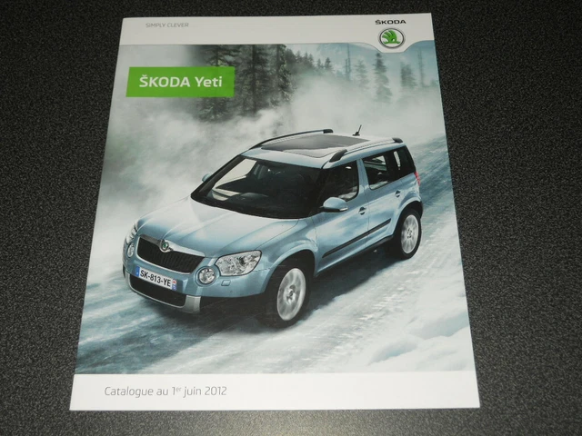 SKODA YETI CATALOGUE brochure prospectus documentation édition 6/2012 ...