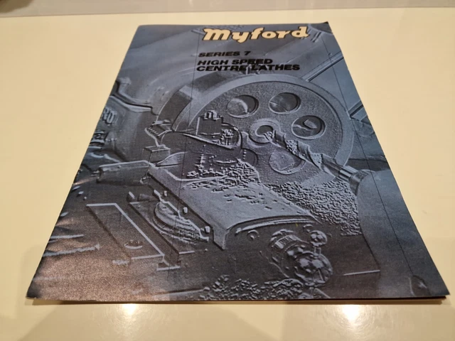 ORIGINAL MYFORD SERIES 7 High Speed Centre Lathe Brochure c 1980's, ML7 ...