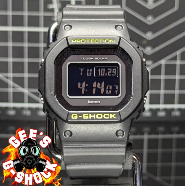 CASIO G-SHOCK GW-B5600 DIGITAL CAMO Solar Bluetooth Black Square GW ...