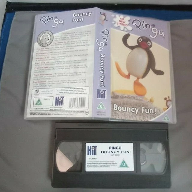 PINGU BOUNCY FUN ~ VHS Video Tape ~ Children's Tv ~ 2004 ~ Penguin 9 ...