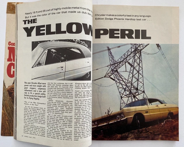 APRIL 70 ESCORT Capri V6 Honda Scamp 600 1300 VW Beetle Dodge Phoenix ...
