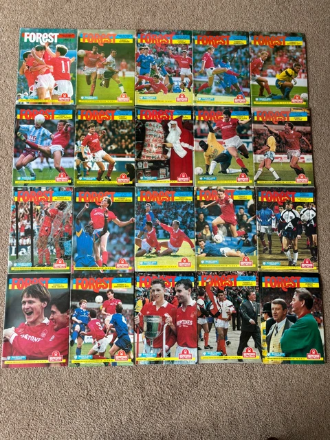20 NOTTINGHAM FOREST Football Programmes - 1991-92 £3.32 - PicClick UK
