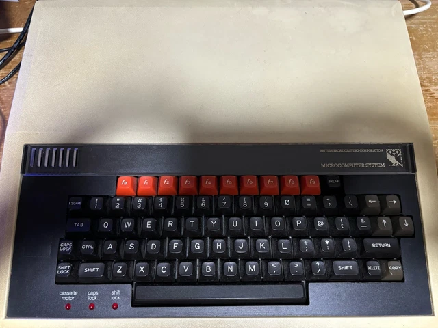 Acorn Bbc Micro Computer Model B Issue 7 Recapped Psu With Acorn Dfs Tested £159 99 Picclick Uk