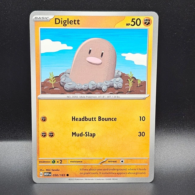 DIGLETT 050/165 POKEMON Scarlet & Violet Regular Common LP $1.83 ...
