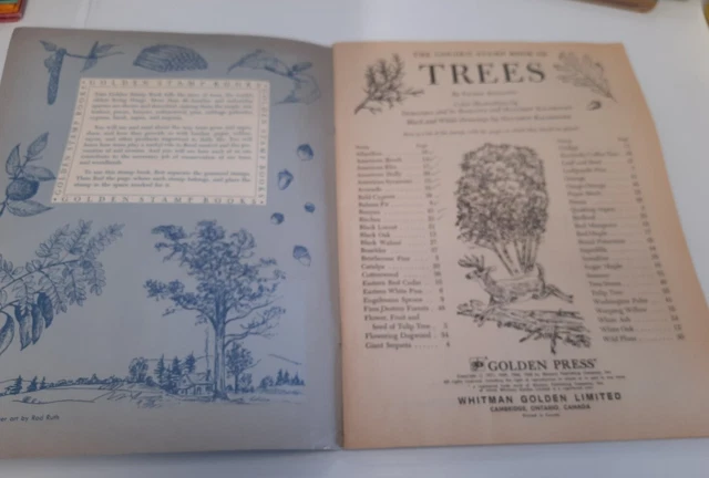 VINTAGE 1970S THE Golden Stamp Book of Trees Pictures $8.57 - PicClick CA