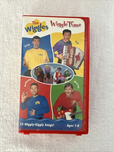 THE WIGGLES: WIGGLE Time VHS 2000 Red Clam Shell Greg Jeff Anthony ...
