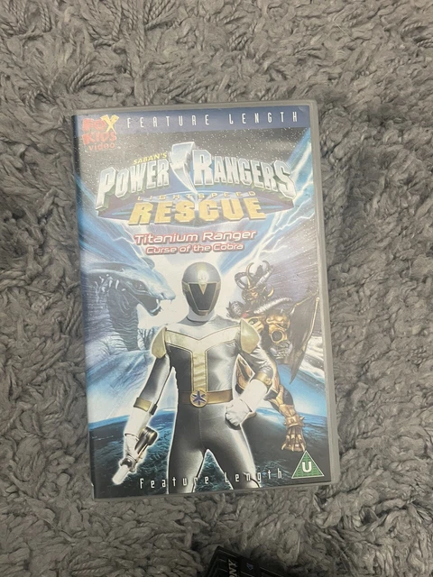POWER RANGERS LIGHTSPPED Rescue Titanium Ranger Curse Of The Cobra VHS ...