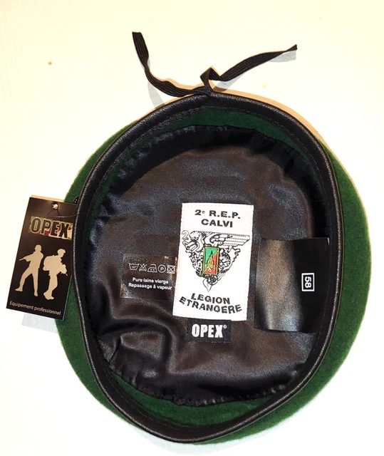 BÉRET VERT TAP PARA 2°REP LÉGION ÉTRANGÈRE Taille * Size L / TT 58 EUR ...