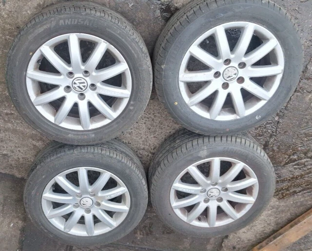 VW GOLF MK5 Estate 16" Inch Alloy Wheels Set 205/55/R16 1K0601025Bc # ...