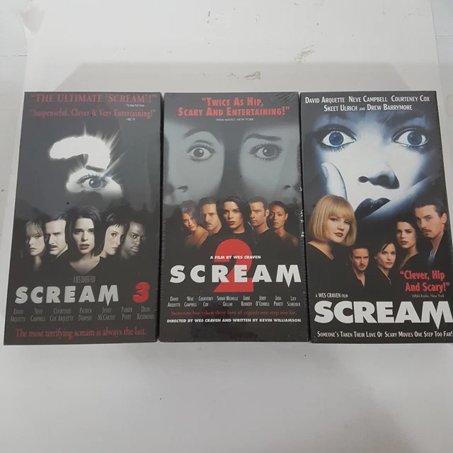 SCREAM TRILOGY VHS Lot Scream 2 Scream 3 Horror Vintage Rare OOP ...