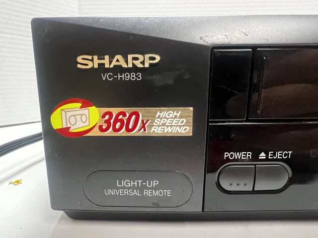 SHARP VC-H983 VHS VCR Video Cassette Recorder No Remote Tested ...