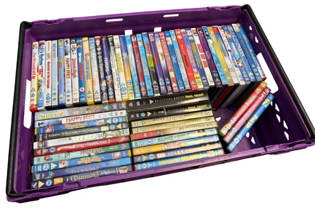 HUGE DISNEY PIXAR Dreamworks Kids Family DVD Movie Collection Bundle ...