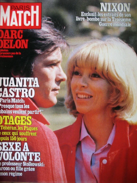 ALAIN DELON ET Mireille Darc Paris Match N° 1612 Avril 1980 EUR 10,00 - PicClick FR