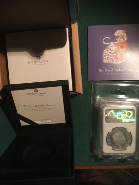 2022 TUDOR BEAST Seymour Panther 1oz Silver Proof £2 NGC PF68 Ultra ...
