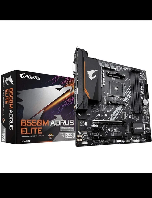 AORUS B550M AORUS ELITE Socket Am4/B550/Ddr4/S-Ata 600/Micro Atx £94.30 ...