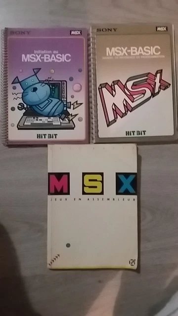 LOT DE 3 super livres d'utilisation et programmation MSX-Basic Très bon état EUR 37,00 - PicClick FR