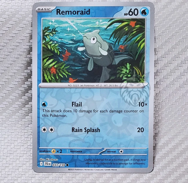 REMORAID 📈 POKEMON Journey Together JTG EN (SV09) 033/159 Reverse Holo ...