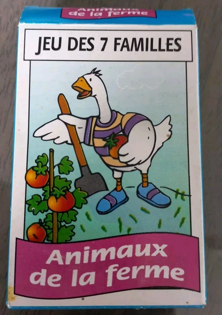 JEU DES 7 familles ,jeu de cartes 7 familles 42 cartes " animaux De La ...