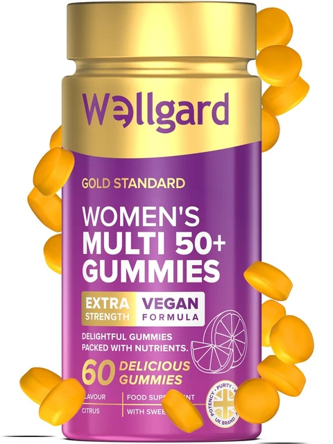 WELLGARD MULTI VITAMINS for Women Over 50 Gummies – 60 count (Pack of 1 ...