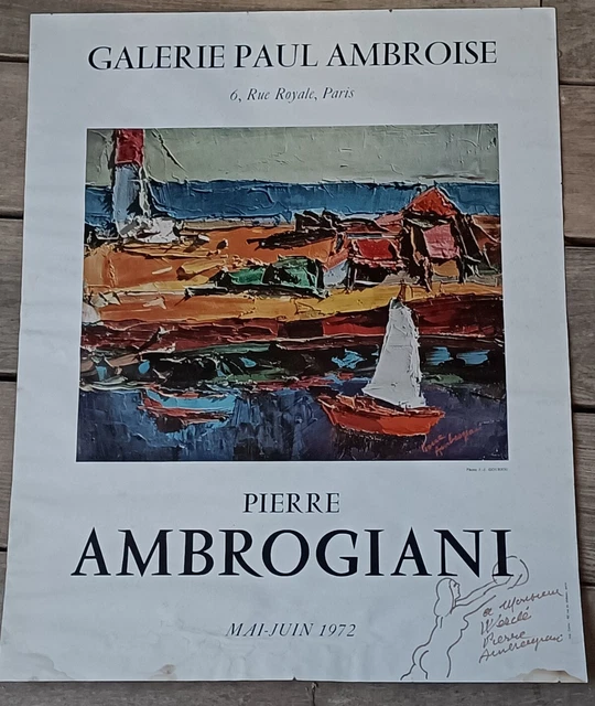 STONE AMBROGIANI SMALL Drawing Dedicated On Poster Gallery Paul ...