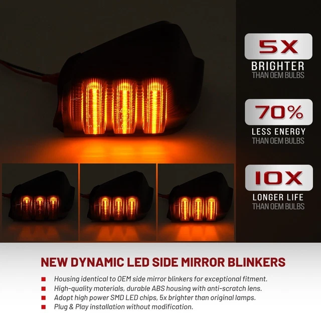 FOR BENZ SPRINTER 2500 3500 2010-2018-2025 LED door side view mirror ...