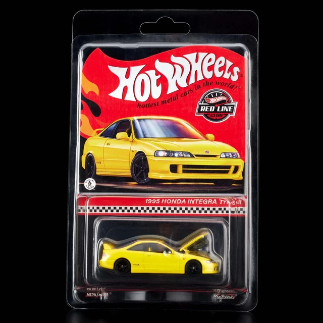 HOT WHEELS COLLECTORS RLC Exclusive 1995 Honda Integra TYPE R Yellow 🔥 ...