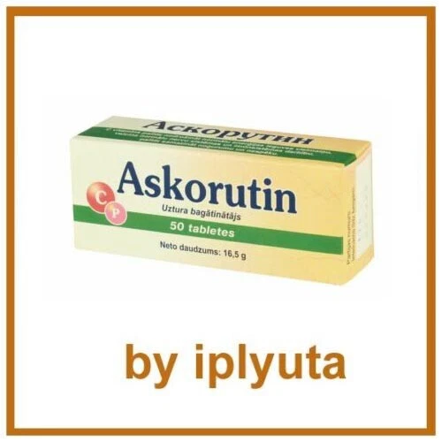 ASKORUTIN VITAMIN C + Vitamin P Ascorutin Rutin (50 tabs/packs ...