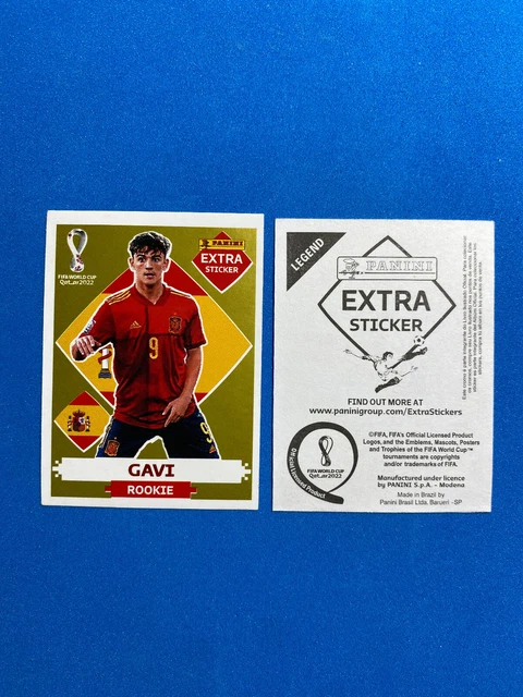 QATAR 2022 QATAR World Cup Extra Sticker Gold Gavi £51.17 - PicClick UK