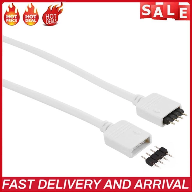 4PIN EXTENSION WIRE Cable RGB 5050 3528 LED Strip Lighting Connector ...