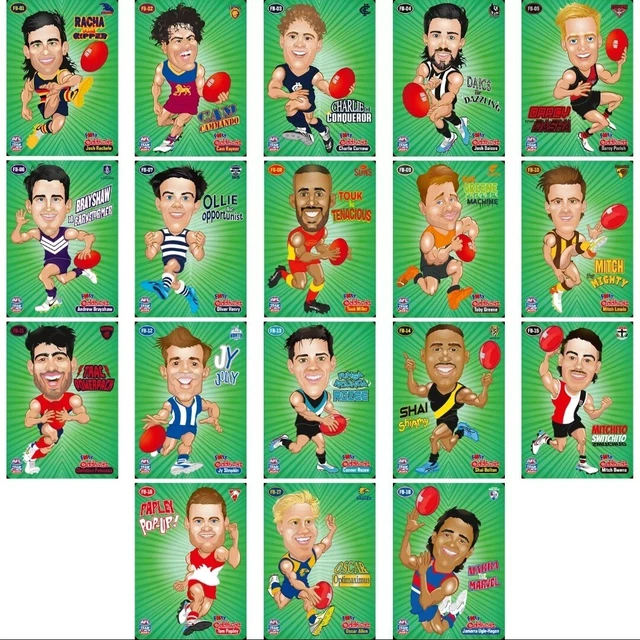 2024 TEAMCOACH FOOTY Oddbodz Trading Cards - Full Set 1-18 $38.00 ...