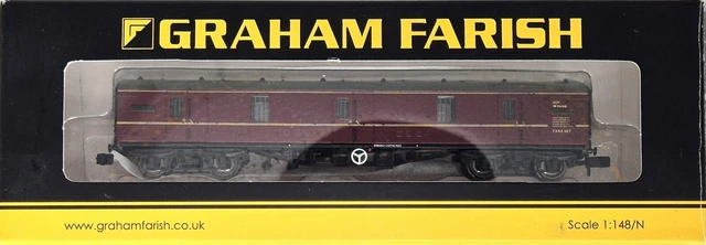 GRAHAM FARISH 374-130 Mk1 GUV General Utility Van W86148 in BR Maroon ...