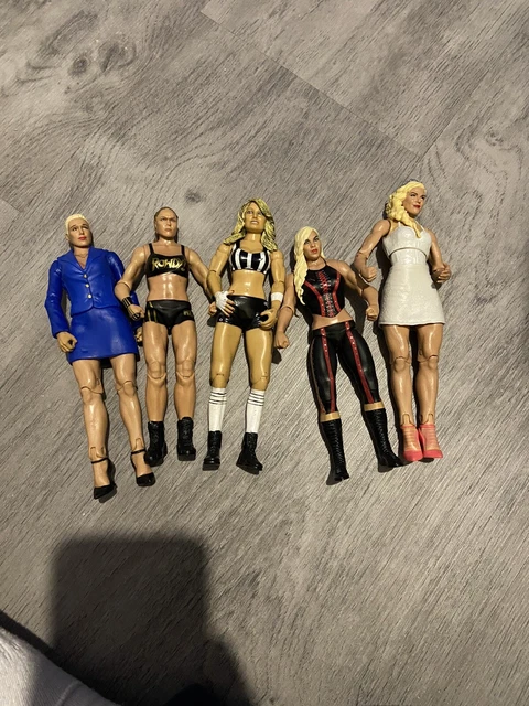 WWE REFEREE TRISH Stratus Ronda Rousey Lana & Dana Brooke Diva Figures ...