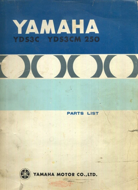 YAMAHA 250 YDS3C (1965) Factory Parts List Catalog Manual Book YDS3 DS3 ...
