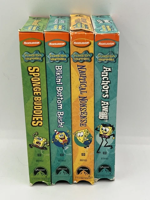 LOT OF 7 Nickelodeon SpongeBob SquarePants VHS Tapes EUR 37,43 ...
