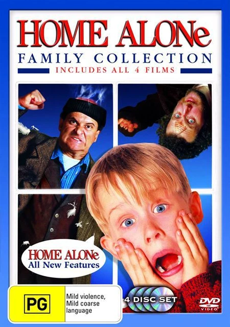 HOME ALONE COLLECTION 1 2 3 4 DVD Movie Box Set Region 4 Pal $22.88 ...