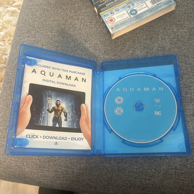 AQUAMAN BLU-RAY + Slip Cover Jason Momoa- Dc £3.99 - PicClick UK