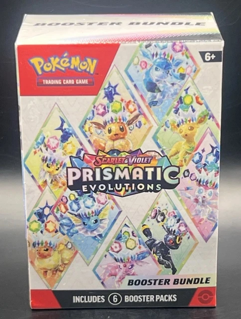 POKÉMON CARD SCARLET & Violet Prismatic Evolutions Booster Bundle SEALED 6 Packs $109.62 ...