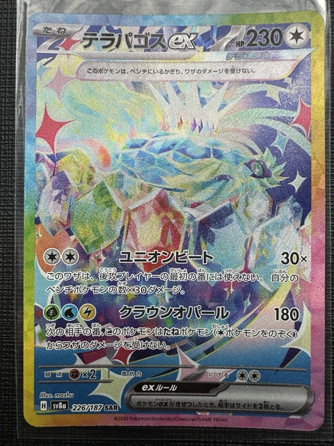 TERAPAGOS EX SAR 226/187 Terastal Festival sv8a Pokemon Card Japanese ...