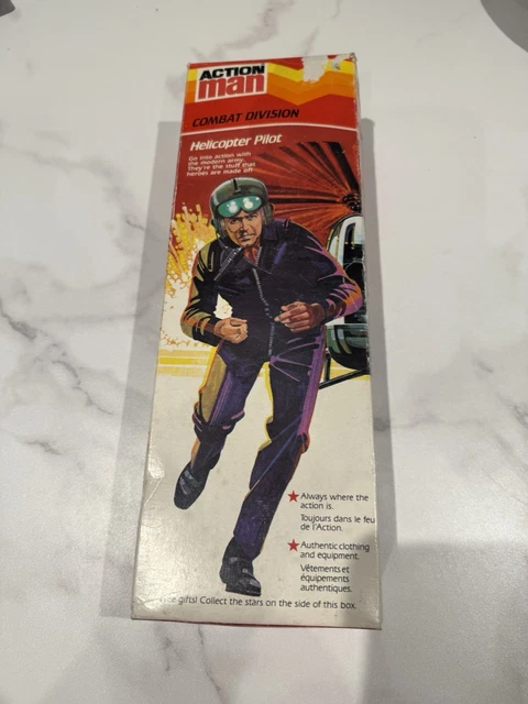 VINTAGE PALITOY ACTION Man Figure Combat Helicopter Pilot 1978 With ...