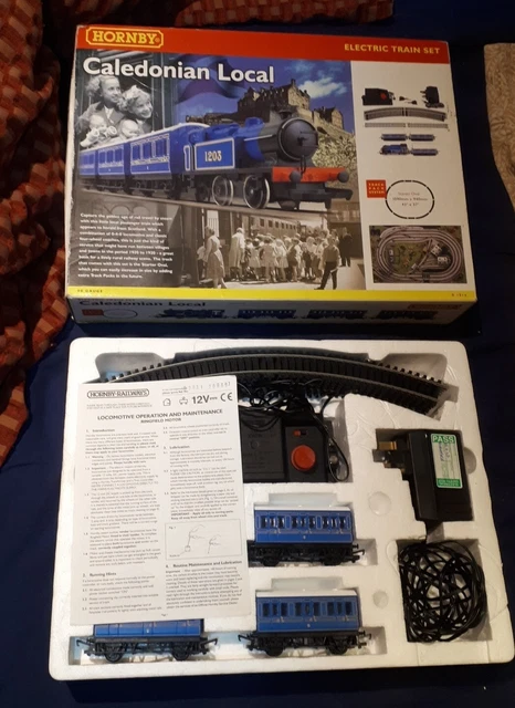 HORNBY CALEDONIAN LOCAL Train set boxed model railway OO Gauge no ...