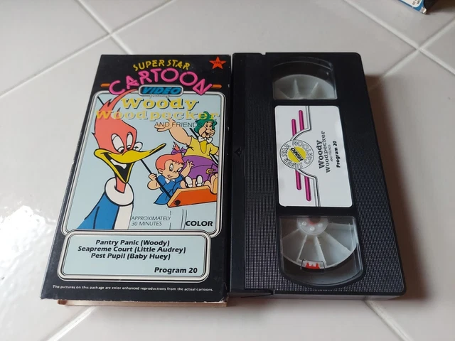 VHS COLLECTIBLE SUPER STAR CARTOONS WOODY WOODPECKER All Tapes Tested £ ...