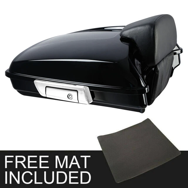 5.5& RAZOR TRUNK w/ Backrest Fit For Harley Touring Tour Pak Pack FLHX ...