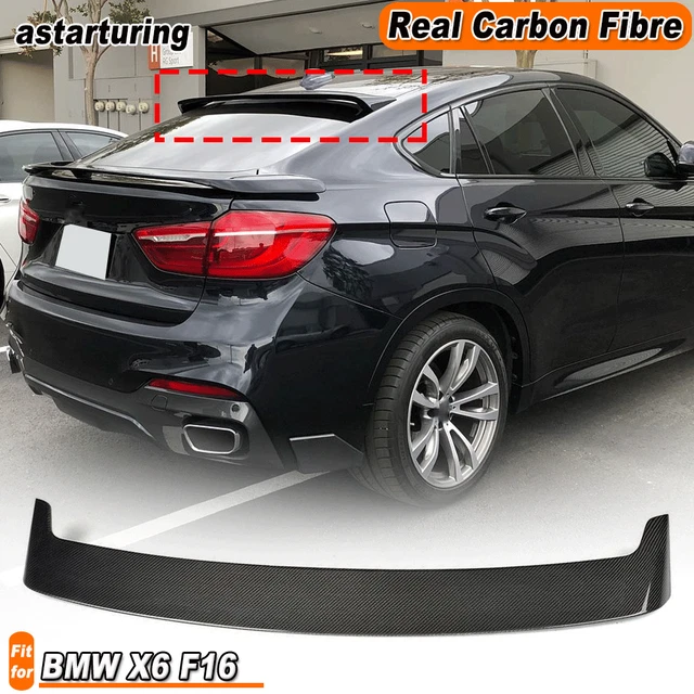 FOR BMW X6 F16 F86 X6M 15-18 REAL Carbon Rear Roof Spoiler Top Window ...