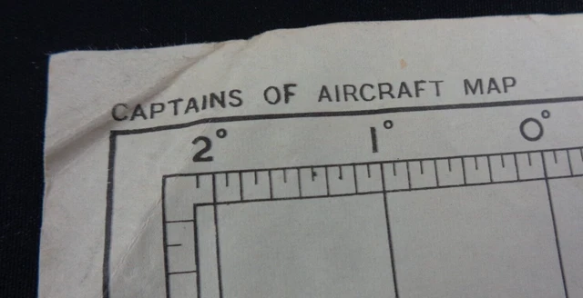 WW2 RAF &CAPTAINS of AIRCRAFT" COCKPIT MAP for BOMBING RAID on ACHERES ...