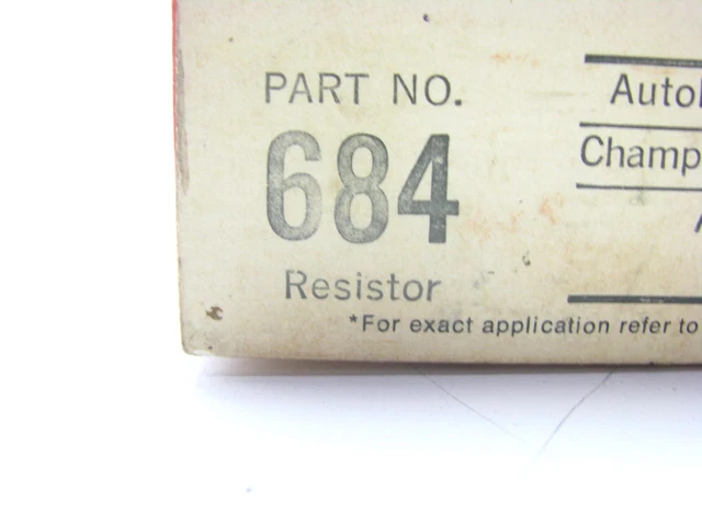 (10) AUTOLITE 684 Spark Plugs Replaces: P6RC-15 7240 YR55 BR6FS 75 5039 ...