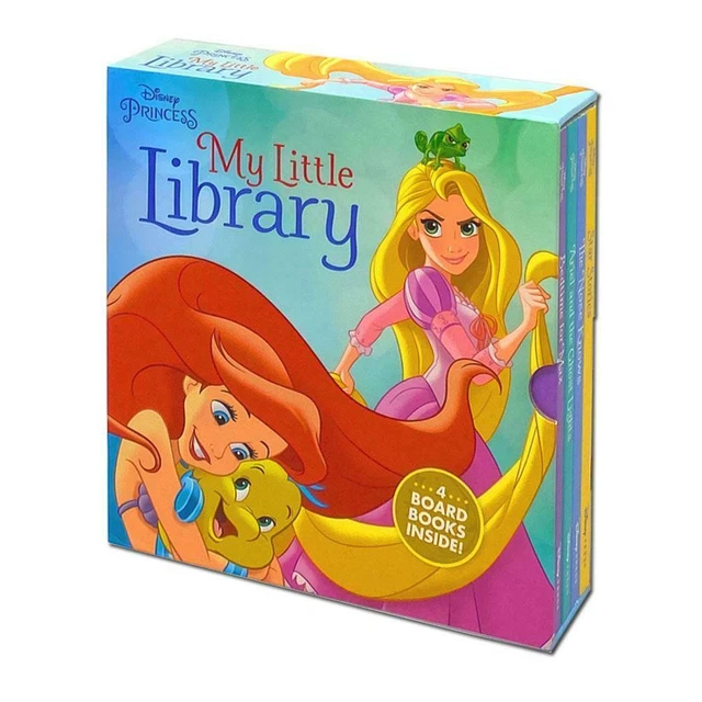 DISNEY PRINCESS MY Little Library 4 Board Book Collection Set (Star ...