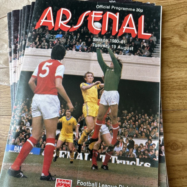 ARSENAL FC FOOTBALL Programmes Season 1980-1981 ( 15 In Total) £11.12 ...